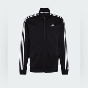 adidas | Jackets & Coats | Adidas Mens Essentials Warm Up 3 Stripes Track Jacketmblacknwt | Poshmark